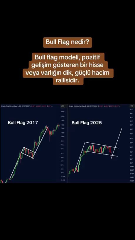 Bull Flag nedir? flag modeli, pozitif geligim bir hisse veya dik, hacin ...