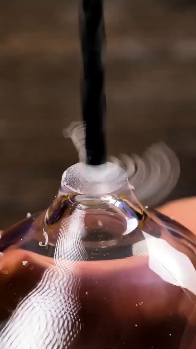 Satisfying hourglass epoxy creation made from everyday items! # ...