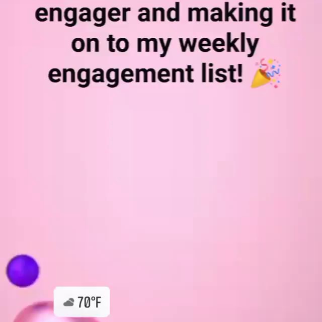 Engager and making it on to my weekly engagement list! I - America’s ...