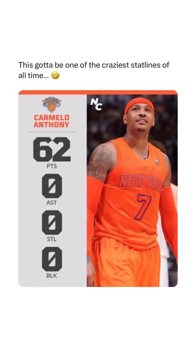 Carmelo was the definition of a hooper. 💯 - This gotta be one of the ...