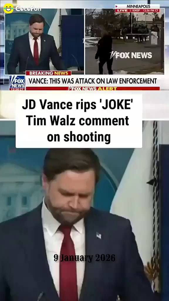 FOX NEWS VANCE: THIS WAS ATTACK ON LAW ENFORCEMENT JD Vance rips 'JOKE ...